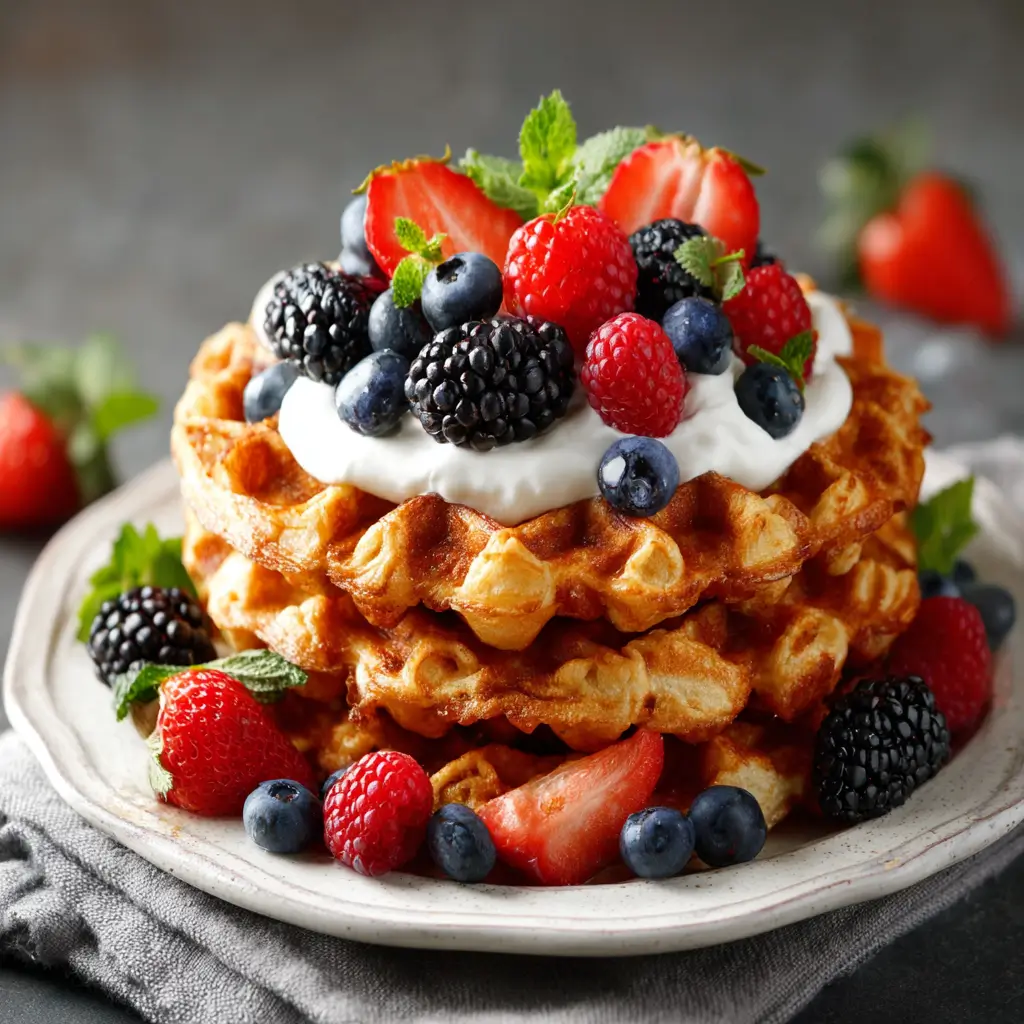 Oatmeal Cottage Cheese Waffles – 1 Amazing High-Protein Recipe